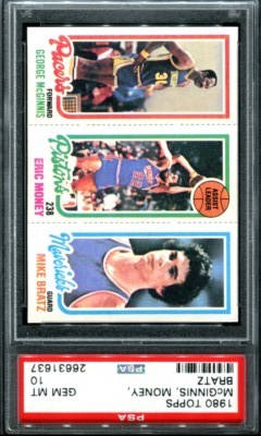1980 Topps Basketball PSA 10 George McGinnis Eric Money Mike Bratz | eBay
