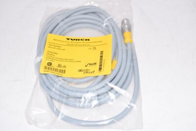 NEW TURCK RKV 4.4T-3-RSV 4.4T M12 eurofast Cordset Straight, Female ...