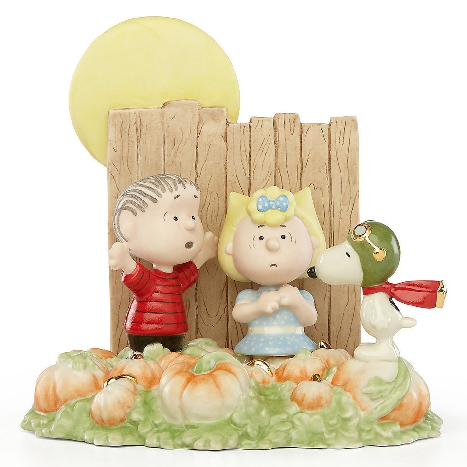 Lenox Peanuts Halloween The Great Pumpkin Figurine Linus Lucy Snoopy ...