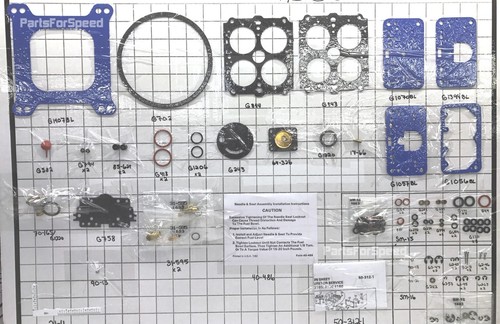 Holley Carburetor Rebuild Kit Internal Needles 80318, 80319, 80364 ...