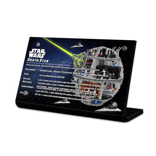Display Plaque stand for LEGO 10143 10188 75159 Death Star, MP60 | eBay