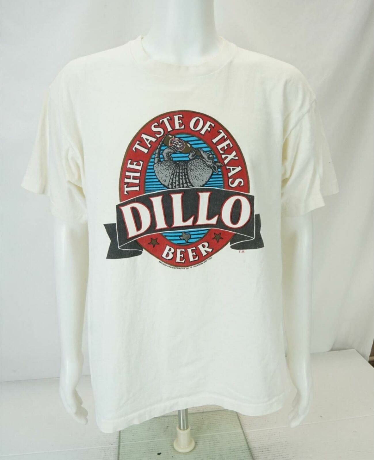 VTG The Taste Of Texas Dillo Beer T-Shirt Made in USA White Men's XL | eBay