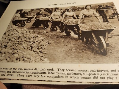 Xm14 Ephemera Ww1 Picture Women Coal Workers | eBay UK