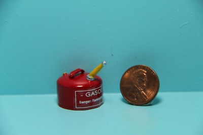 Dollhouse Miniature Metal Gas Gasoline Can for Shed or Garage STT848 | eBay