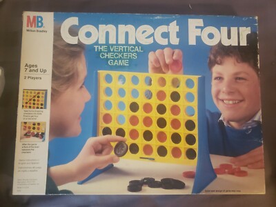 1986 Connect 4: The Vertical Checkers Game by Milton Bradley No ...