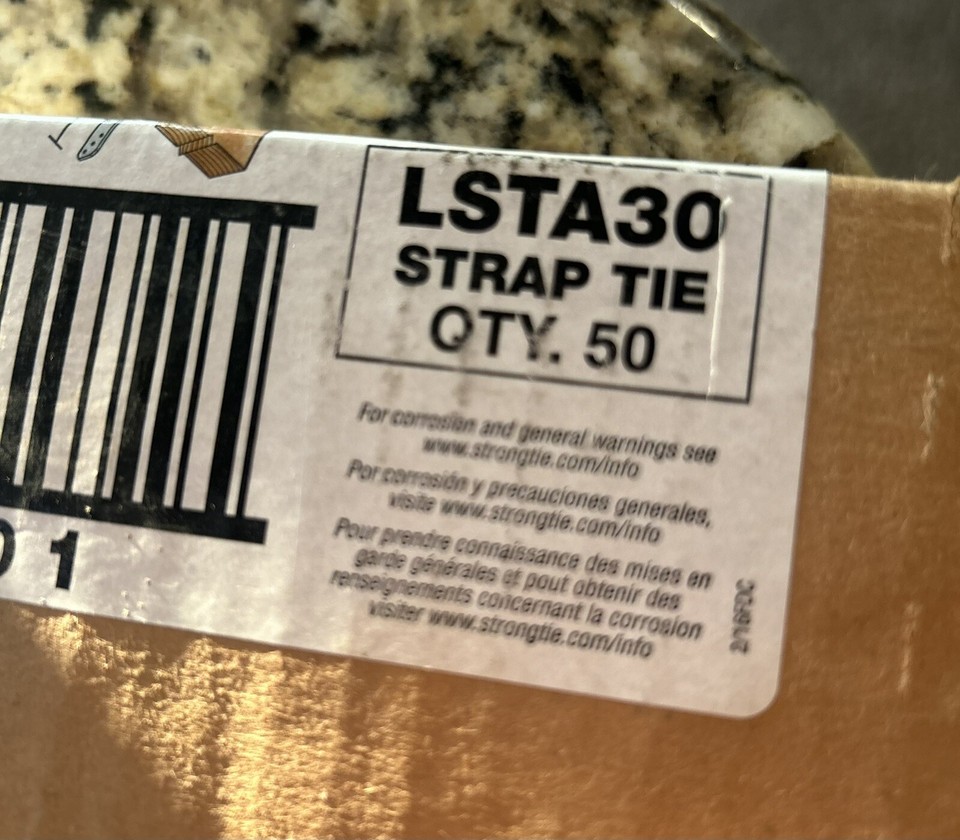 Simpson Strong-Tie LSTA30 30-Inch Strap Tie 50 Pk | eBay