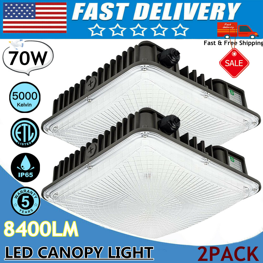 45W, LED Canopy Light Weatherproof for Parking Lot Corridor Street ...