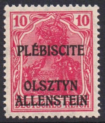 EBS Germany 1920 - Germania - ALLENSTEIN Plebiscite - Olsztyn - Michel ...