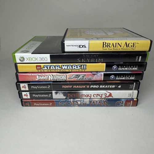 7 Mixed Game Lot - GameCube, Playstation PS2, Xbox 360, Nintendo DS | eBay