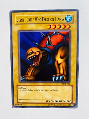 YU-GI-OH! GIANT TURTLE WHO FEEDS ON FLAMES MRL-022 (1996) NM CARD | eBay