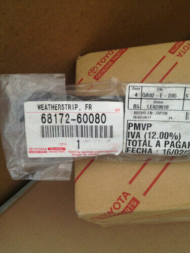 Toyota Genuine 4Runner Belt Weather-Strip 2010-2018 LH 68172-60080 OEM ...