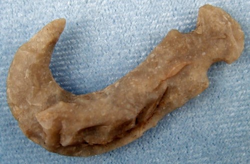 Exceptionally Fine 1 9/16 inch Georgia Grooved Top Flint Fish Hook ...