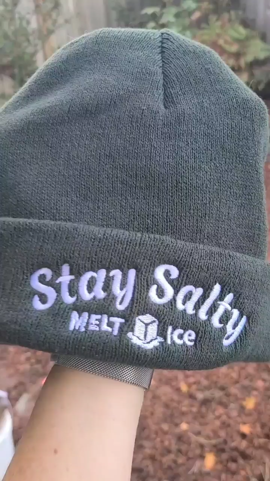 Stay Salty Melt ICE Beanie, Anti ICE Knit Hat, Minnesota, Artist ...