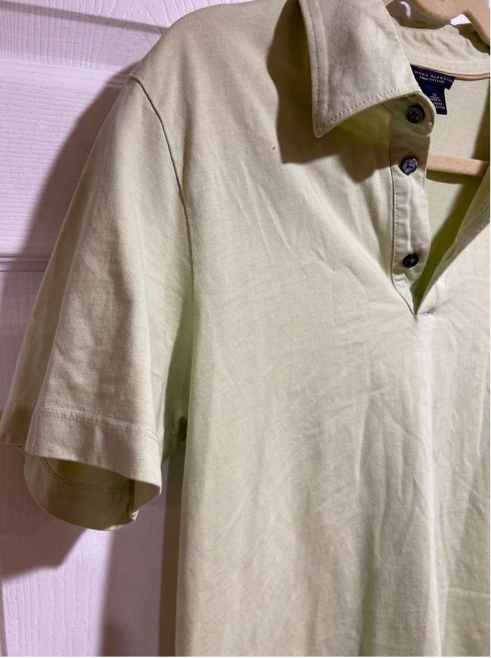 Men’s Banana Republic 100% Pima cotton polo in light green | eBay