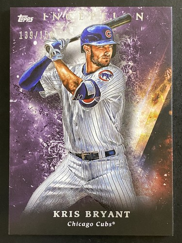 Kris Bryant 2018 Topps Inception Baseball PURPLE /150 Chicago Cubs #86 ...