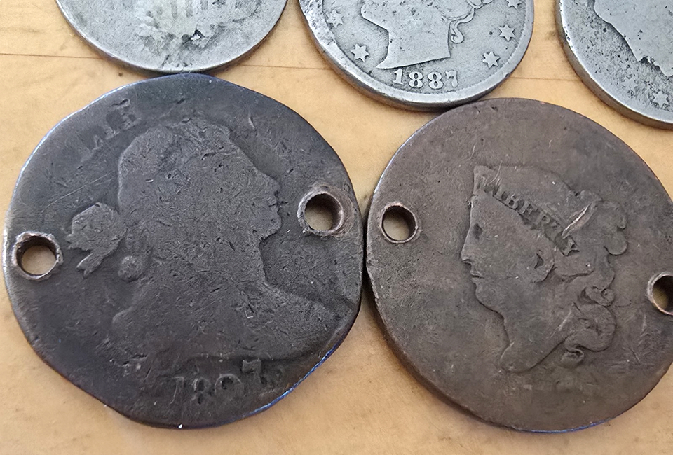 (Lot of 14) US Type Coin Culls Incl 1807/6 Large Cent, 3 Cent Nickels ...
