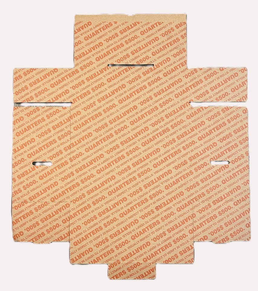 Brand New Quarter Coin Roll Storage Security Box $500 (N.F. String) | eBay