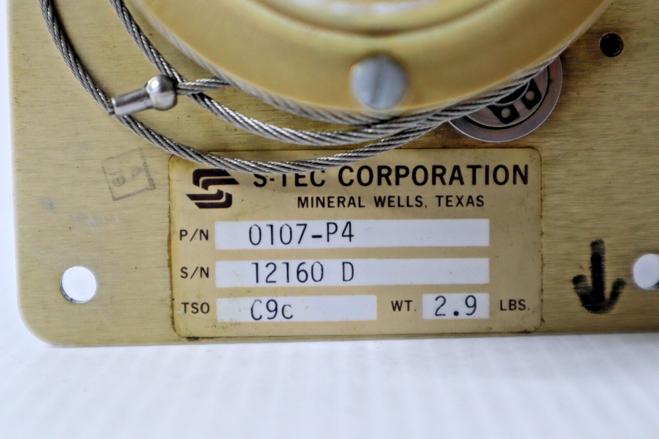 S-TEC Autopilot Pitch Servo 0107-P4 | eBay