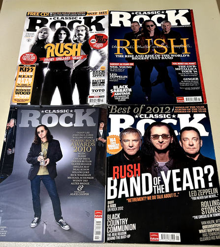 Rush Magazines x 4. Classic Rock Magazine Cover Stories. | eBay