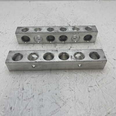 (Qty. 2) ILSCO N1273 Position 350kcmil-6 Terminal Block, 6 Connectors ...