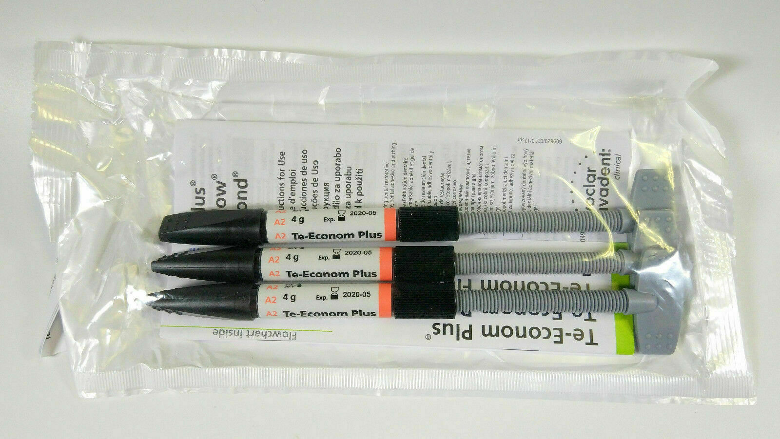 Ivoclar Vivadent Dental Light Cure Composite TE-Econom Plus Resin A1/A2 ...