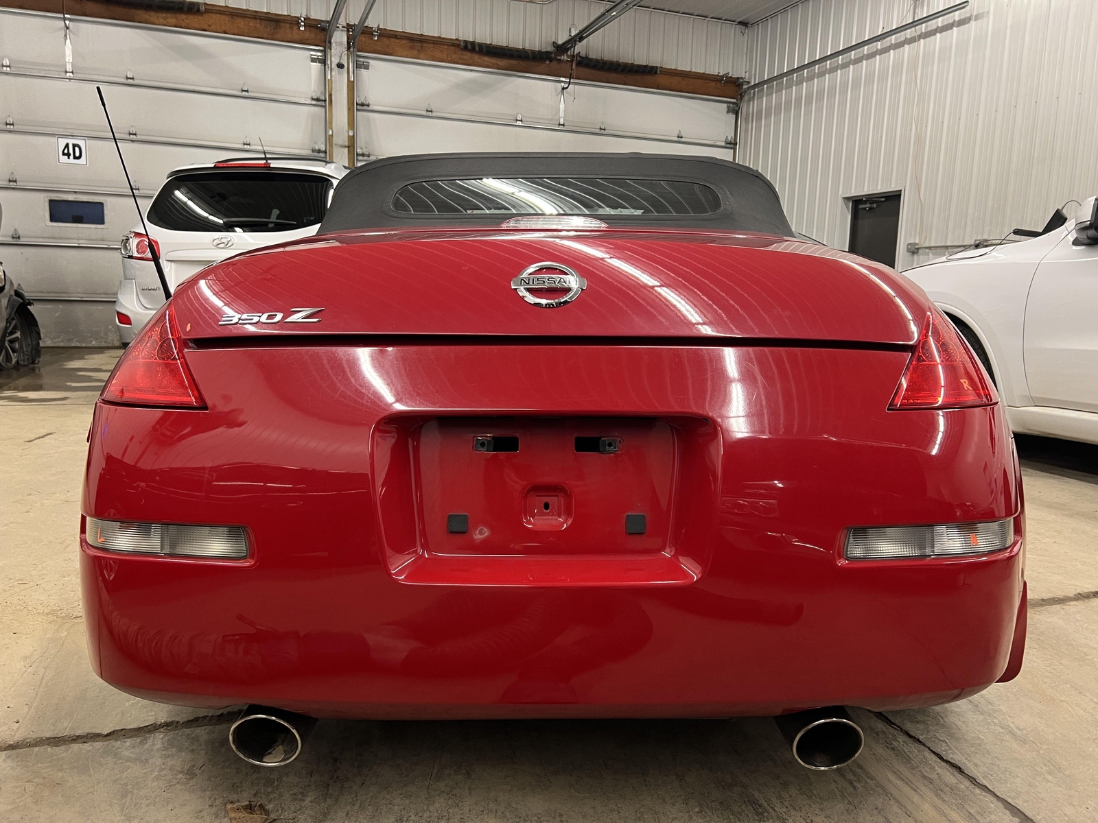 04-07 NISSAN 350Z CONV REAR HATCH TRUNK DECKLID LIFT GATE RED PAINT ...