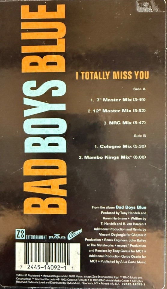 Bad Boys Blue - I Totally Miss You | eBay