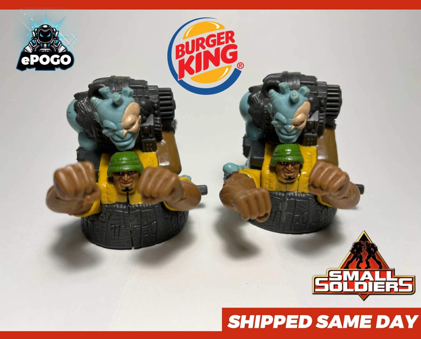 1998 Burger King Small Soldiers Kids Club Meal Toys LOT SHIPPED SAME ...