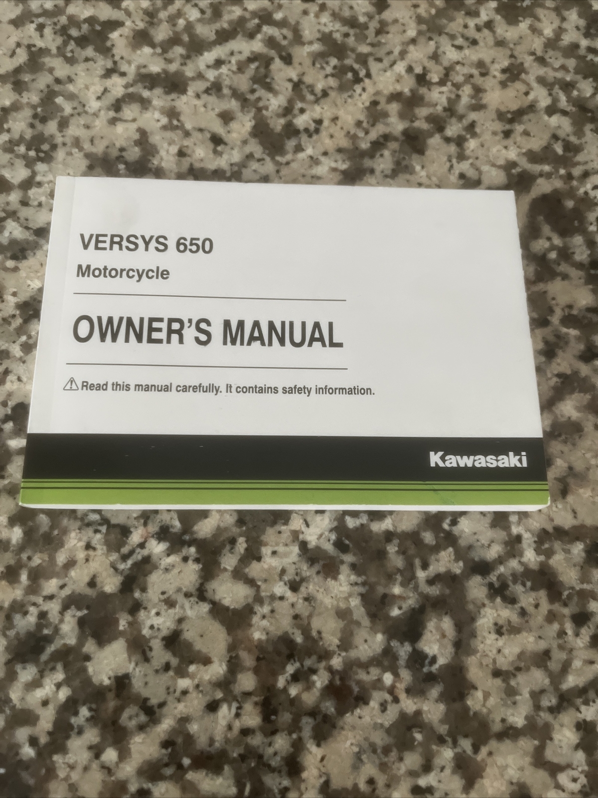 Kawasaki VERSYS 650 Motorcycle Owners Manual, 99987-0007 | eBay
