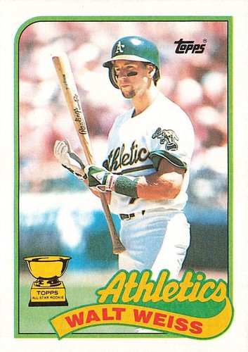 1989 Topps #316 Walt Weiss Oakland Athletics | eBay