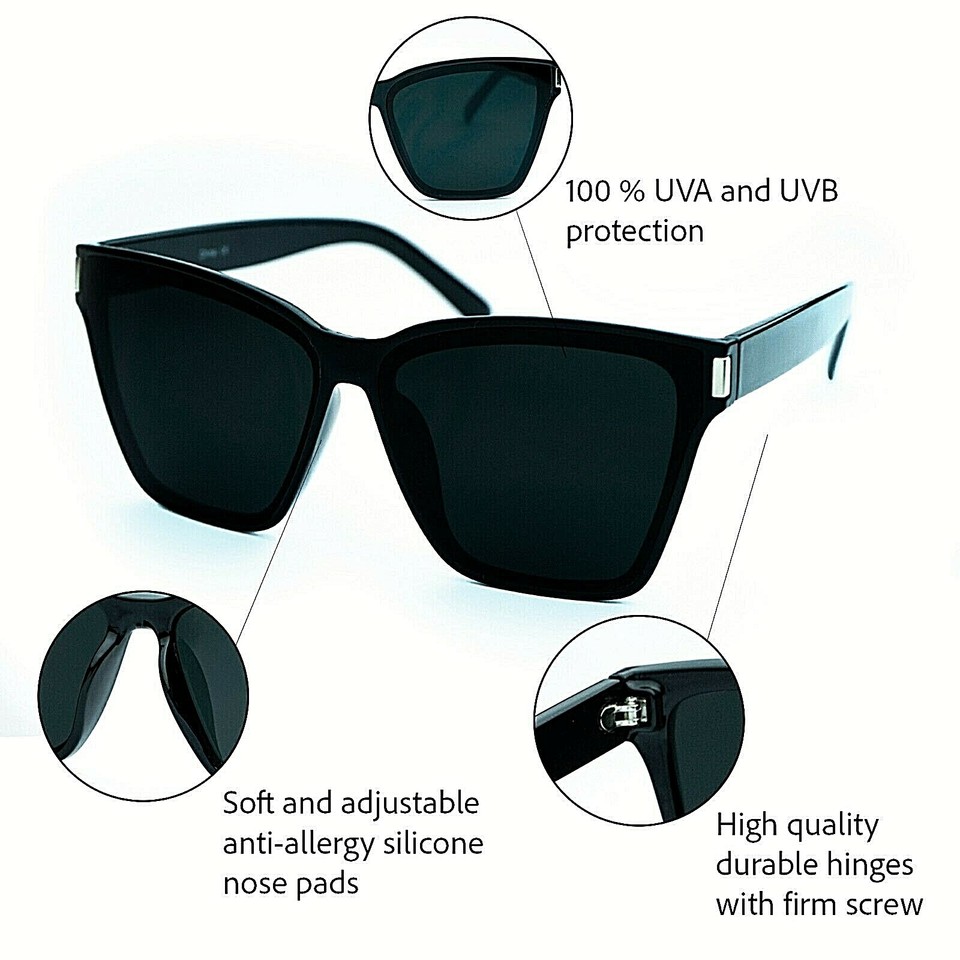 Cat Eye Women Sunglasses KATE oversized shadz gafas saint paris FASHION ...