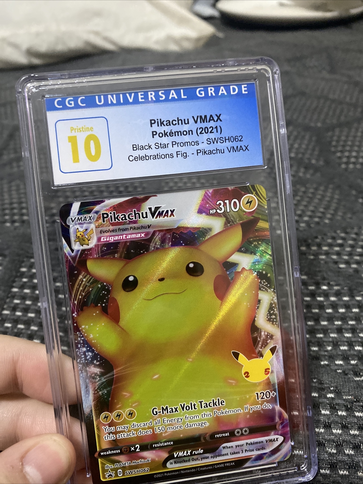 Pokemon Celebrations Pikachu VMAX SWSH062 CGC 10 POP 12 | eBay