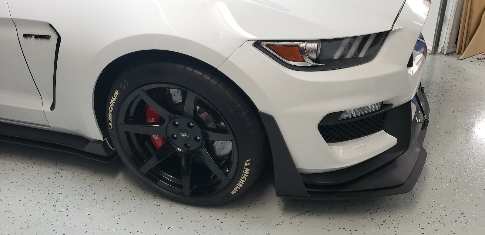 FRONT SPLITTER +(2020 GT500 style) winglets for 2015-2020 MUSTANG ...