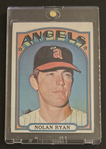 1972 Topps Nolan Ryan Baseball Card #595 Angels HOF Pitcher w/ Hard ...