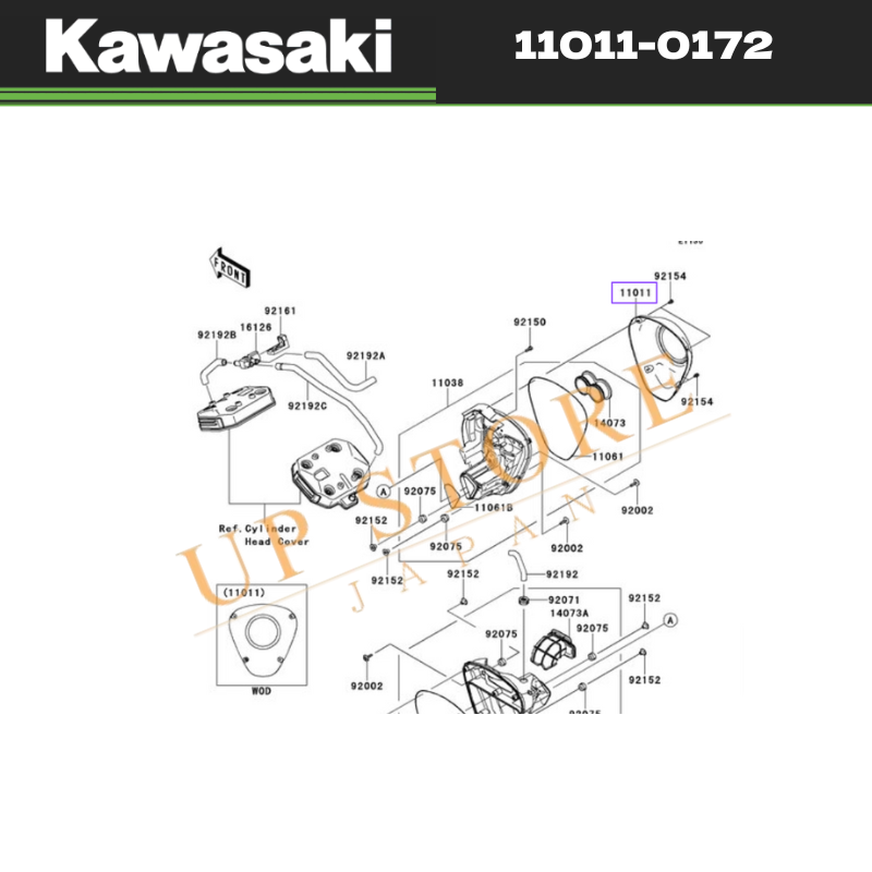 Kawasaki OEM 11011-0172 Case-Air FilterF.S.B | eBay