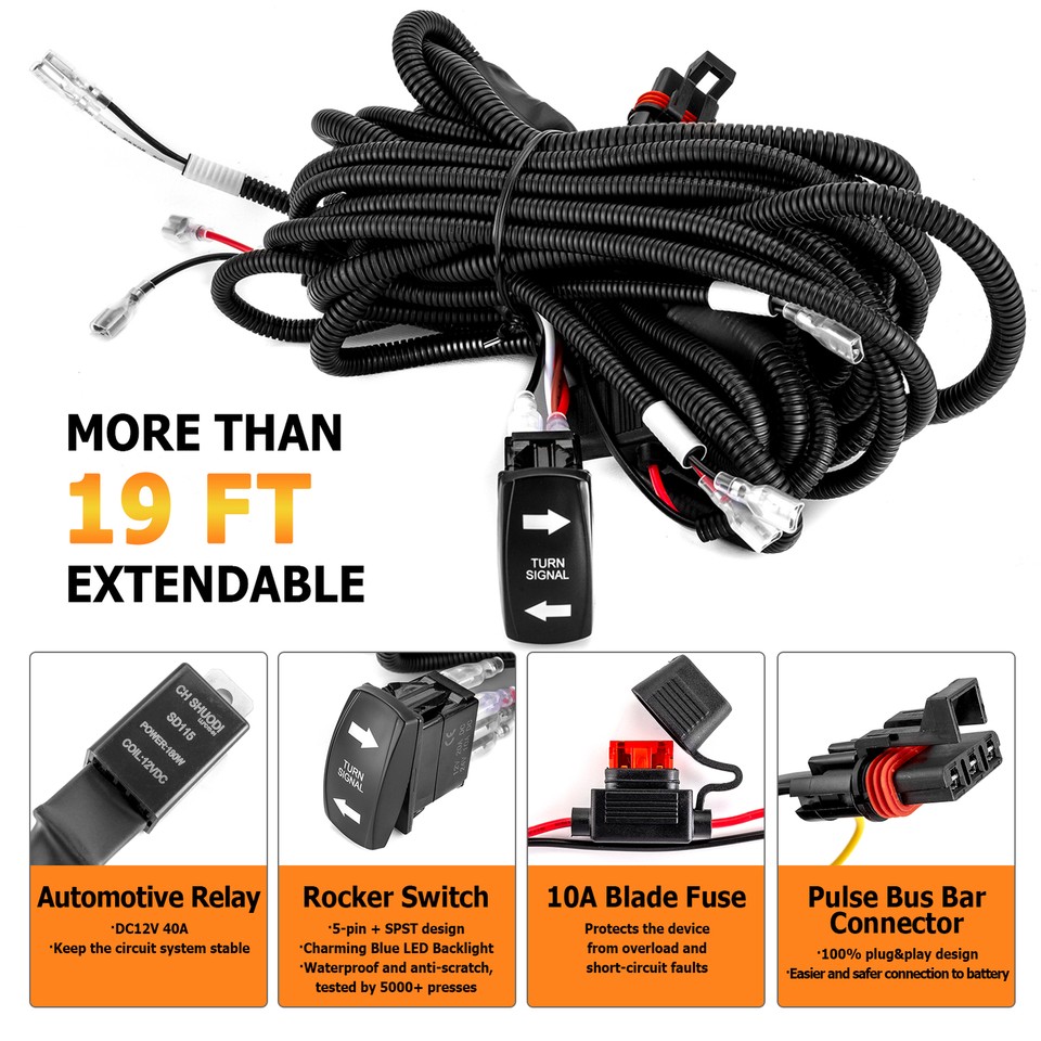 Plug & Play Turn Signal Wiring Kit For Polaris Ranger XP 1000 Pulse ...