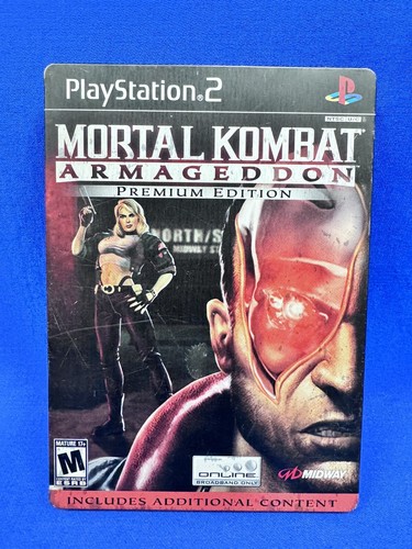 Mortal Kombat Armageddon Premium Edition Steelbook Khan Sindel PS2 ...