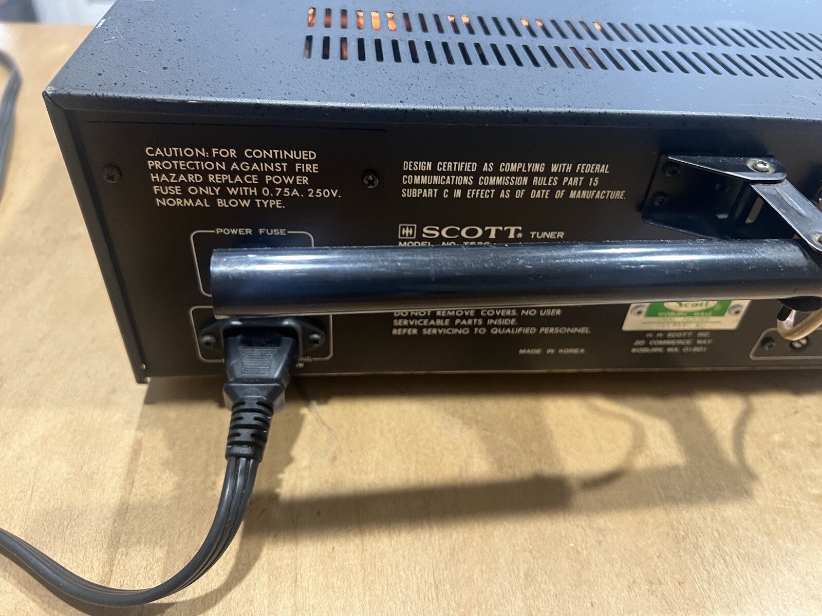 Vintage Scott Stereo AM/FM Tuner Model T526 Powers On-not Tested | eBay