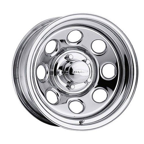 U.S. Wheel 043-5812P Chrome Crawler Wheel (Series 43) Size: 15 x 8 Bolt ...