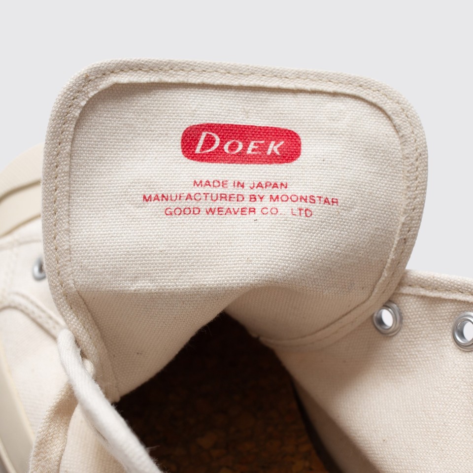 Doek Court Shoe Size 9 Men Ecru White Cotton Low Top 10oz Canvas Made ...