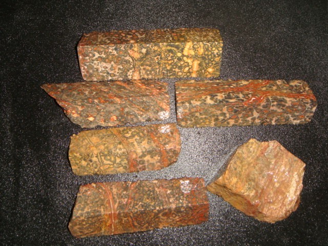 OLD LEOPARDSKIN JASPER CUT SPECIMENS MEXICO 1 3/4 POUNDS | eBay