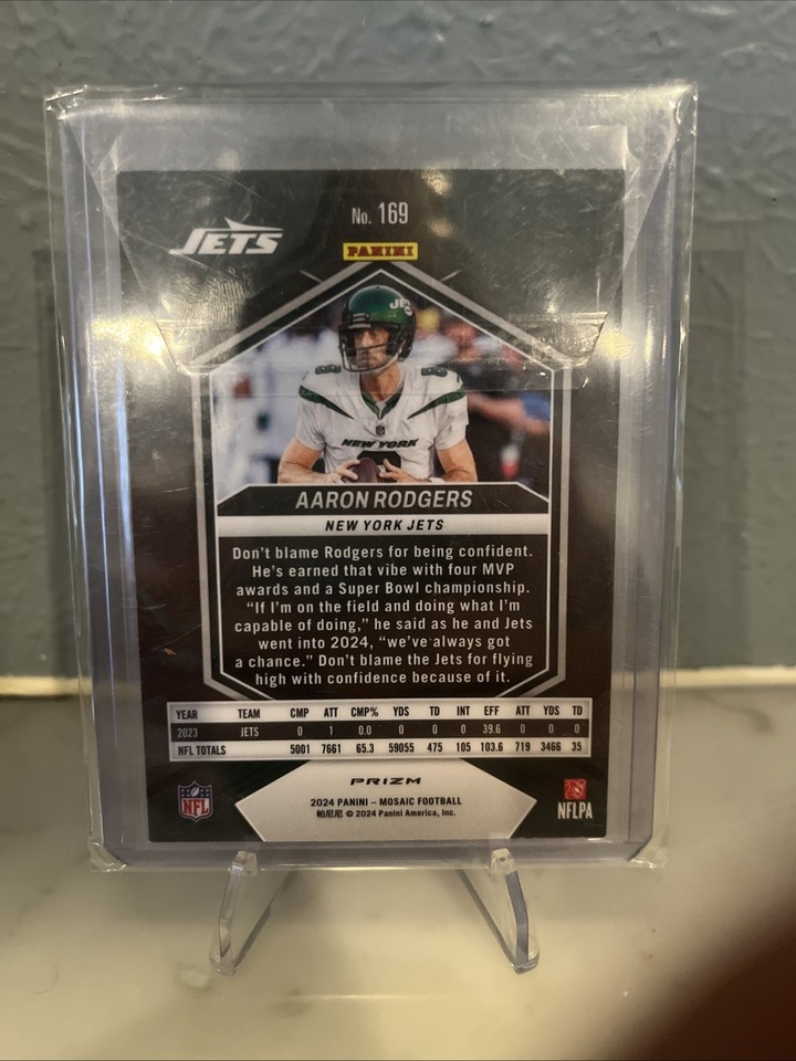 2024 Panini Mosaic Aaron Rodgers Honeycomb SSP New York Jets #169 Case Hit | eBay