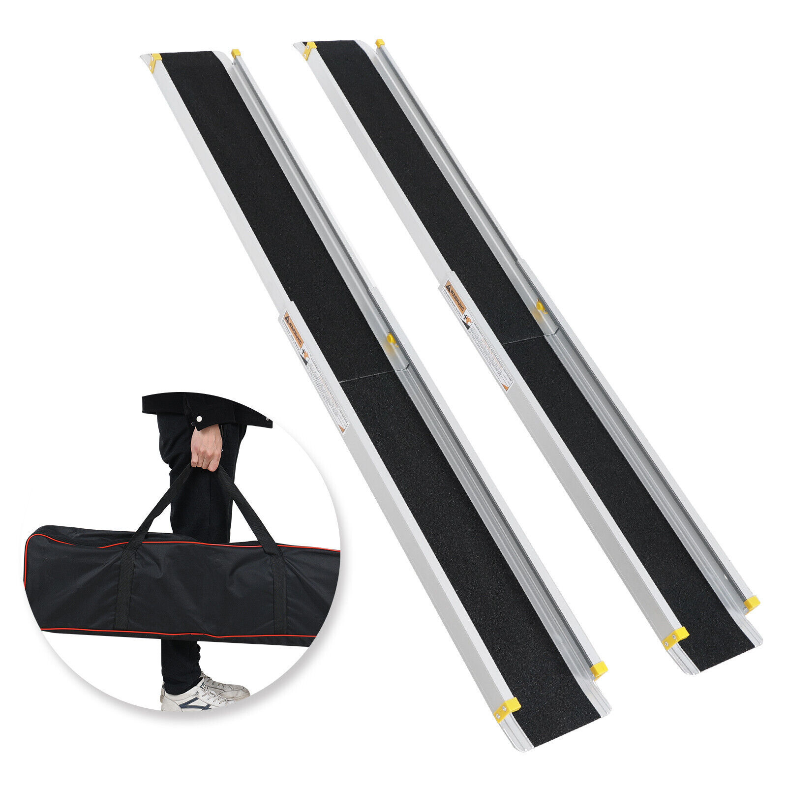 Elecwish US-TH001-X 5ft Adjustable Aluminum Wheelchair Ramp for sale ...