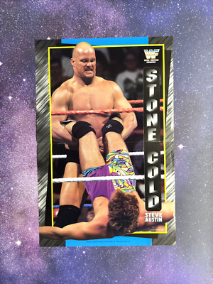 Stone Cold Steve Austin Poster magazine 10.75x 16.25 WWE WWF Vintage ...