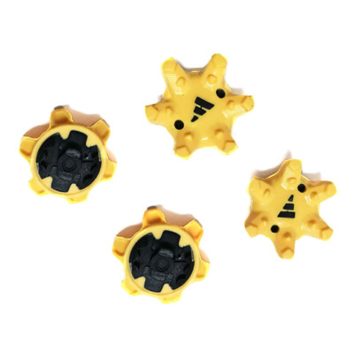 10pcs Golf Quick Spike TPR Yellow Short Teeth Soft Spike Fast Twist ...