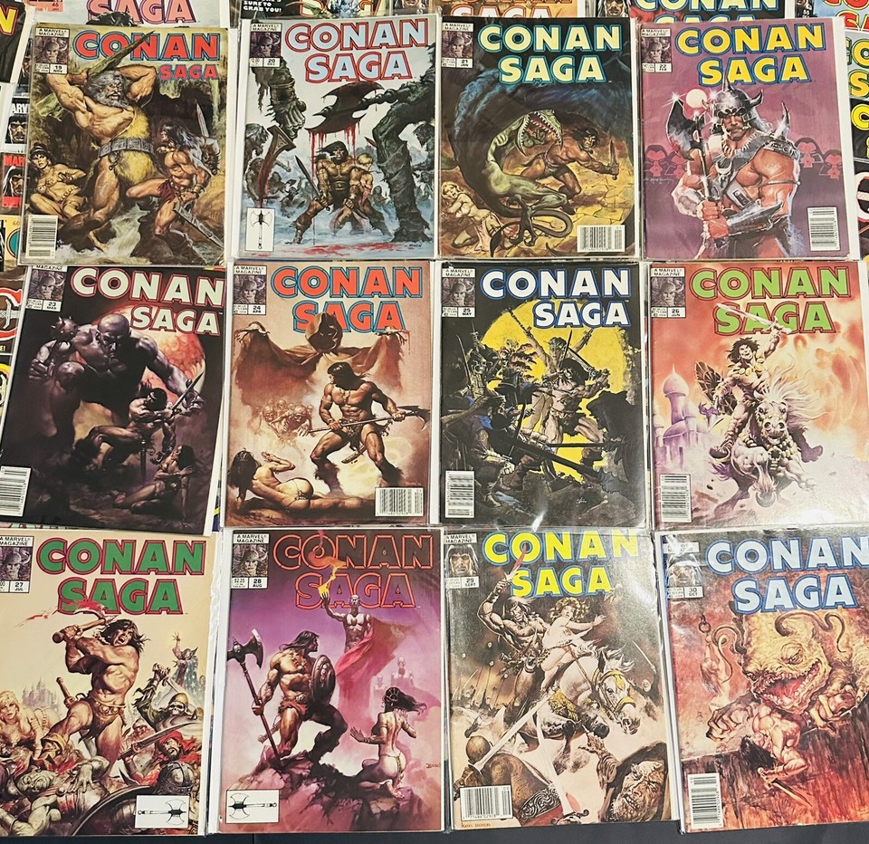 CONAN SAGA #1 - #97 COMPLETE Marvel Comics Magazines - From Conan The ...