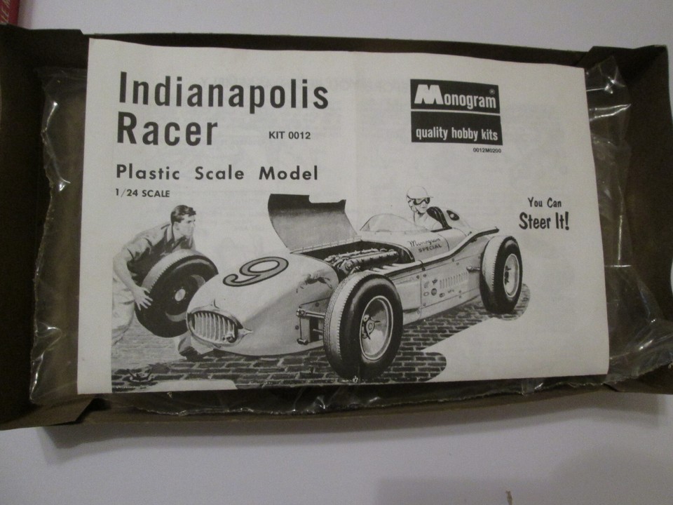 Monogram Indianapolis Racer Model Kit Factory Sealed Plastikit P12-98 ...