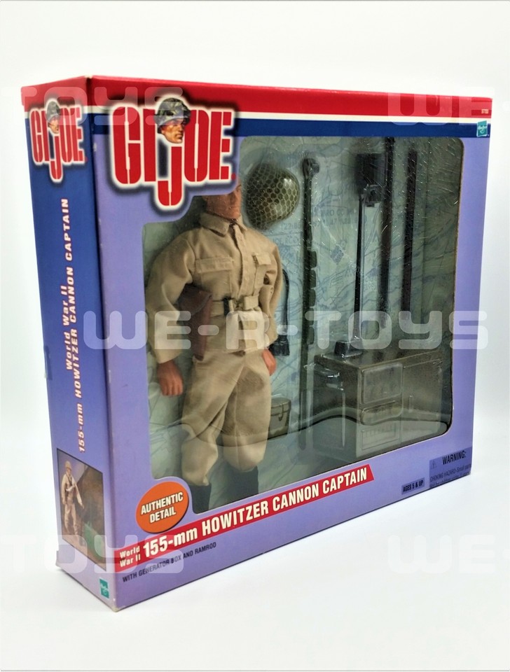 2000 G I Joe 12" WWII 155-mm Howitzer Cannon Captain Action Figure ...