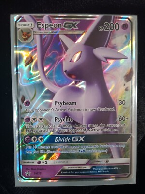 Espeon Gx Sm35 Full Art Holo Promo Pokemon Card Sun & Moon NM | eBay