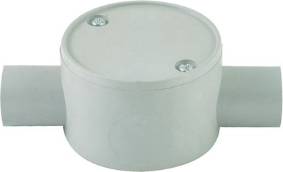 25mm 2 Way Shallow Round Conduit Junction Box | eBay